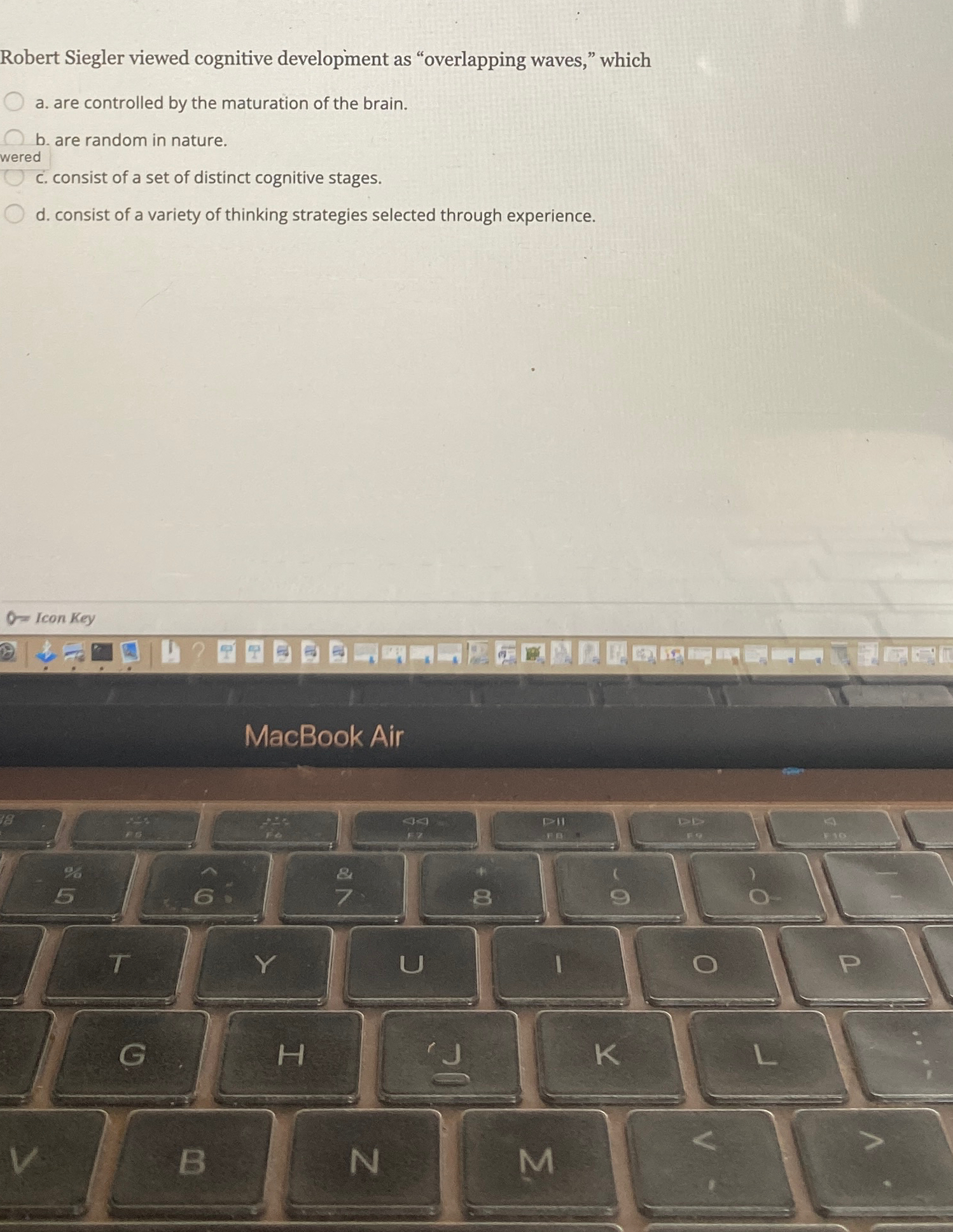 Solved Robert Siegler viewed cognitive development as | Chegg.com