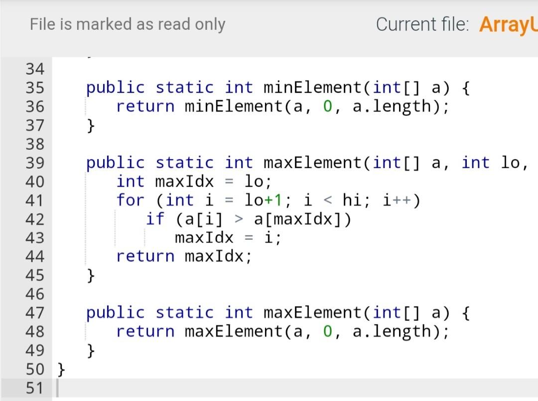 Solved 2.13 Using ArrayUtils The purpose of this lab is to | Chegg.com