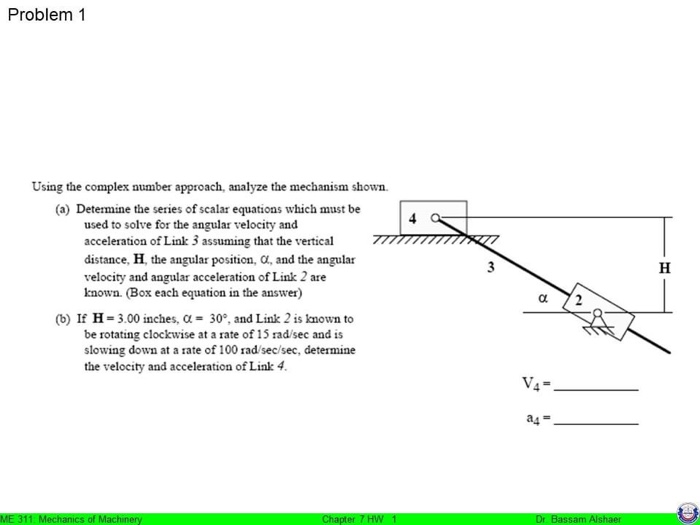 Solved Problem 1 Using the complex number approach, analyze | Chegg.com