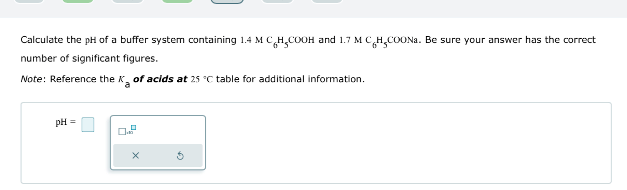 Calculate the pH ﻿of a buffer system containing | Chegg.com