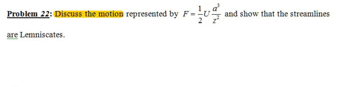 Solved Problem 22: Discuss the motion represented by | Chegg.com