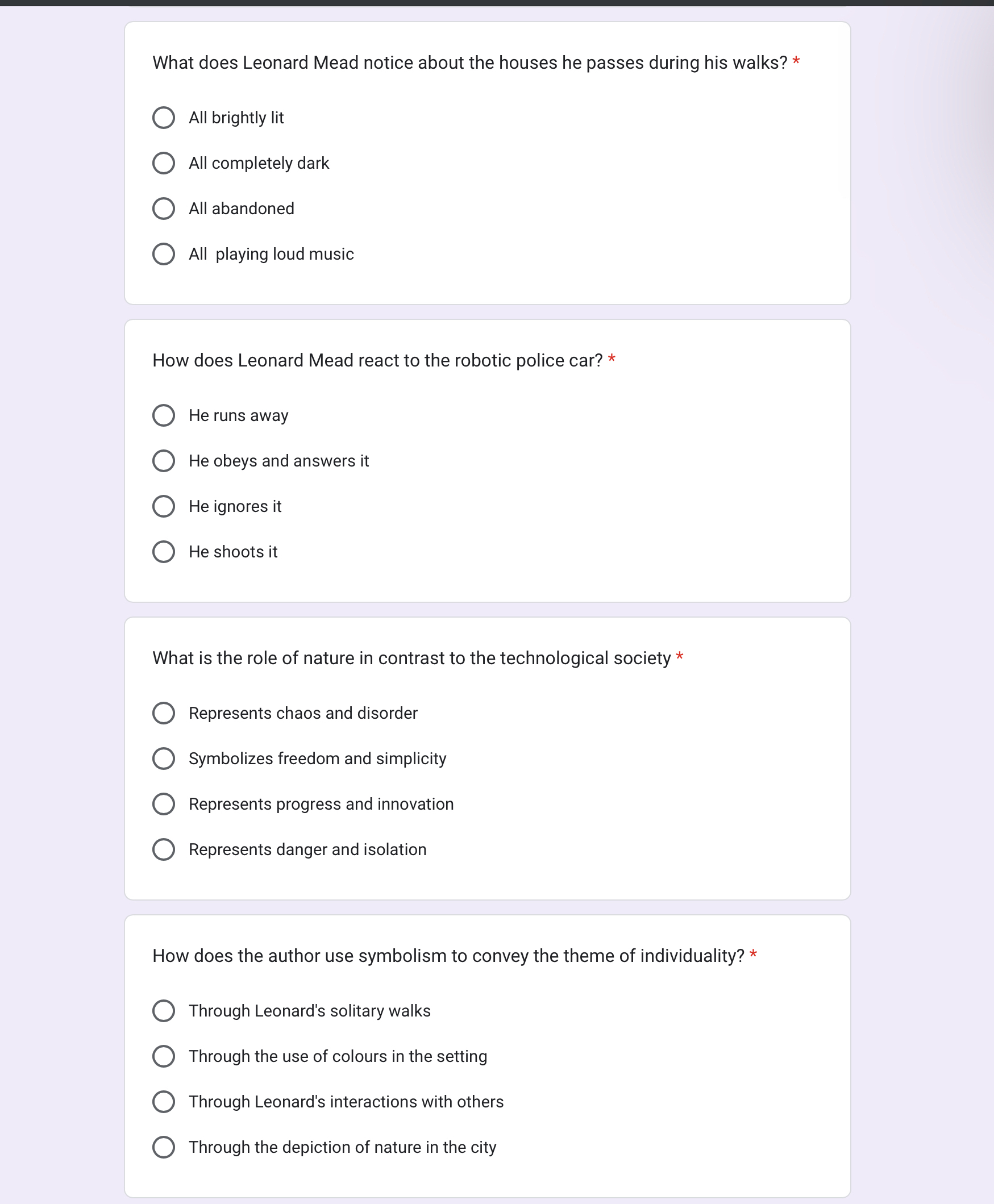 Solved What does Leonard Mead notice about the houses he | Chegg.com