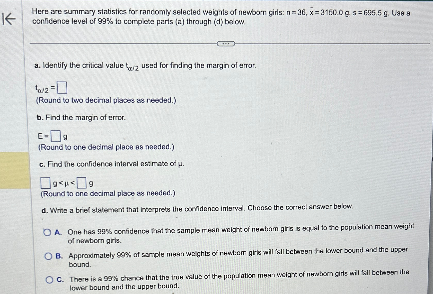 Solved Here are summary statistics for randomly selected | Chegg.com
