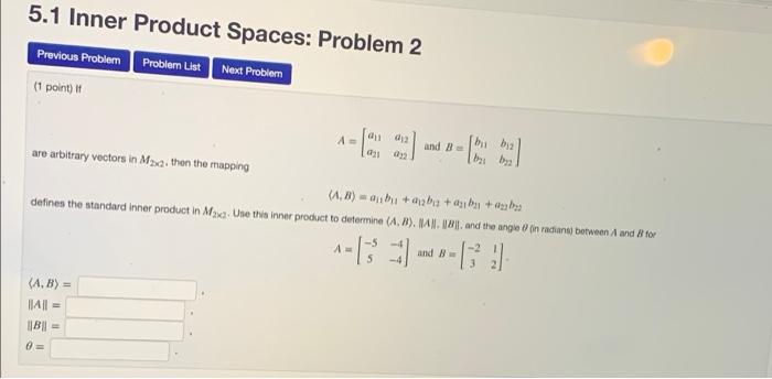 Solved 4 2 Linear Combinations And Spanning Sets Problem 3