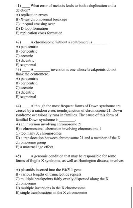 Solved 1) A mutation in a gene often results in a reduction | Chegg.com