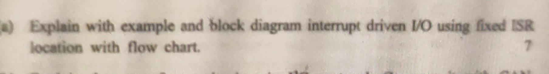 Solved Explain with example and block diagram internupt | Chegg.com