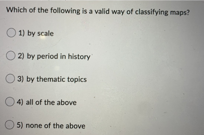 Solved which of the following is a vaild way of classifying | Chegg.com