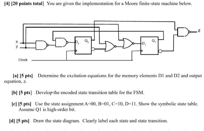 Solved [4] [20 points total] You are given the | Chegg.com