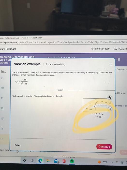 Solved Use a graphing calculator to find the intervals on | Chegg.com