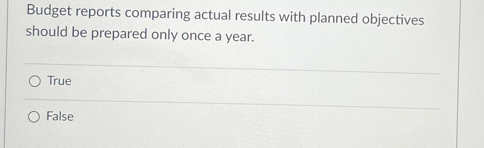 Solved Budget reports comparing actual results with planned | Chegg.com