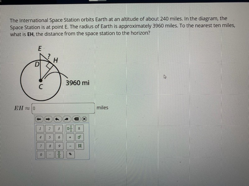 Solved The International Space Station orbits Earth at an | Chegg.com