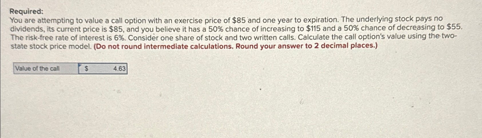 Solved Required:You are attempting to value a call option | Chegg.com
