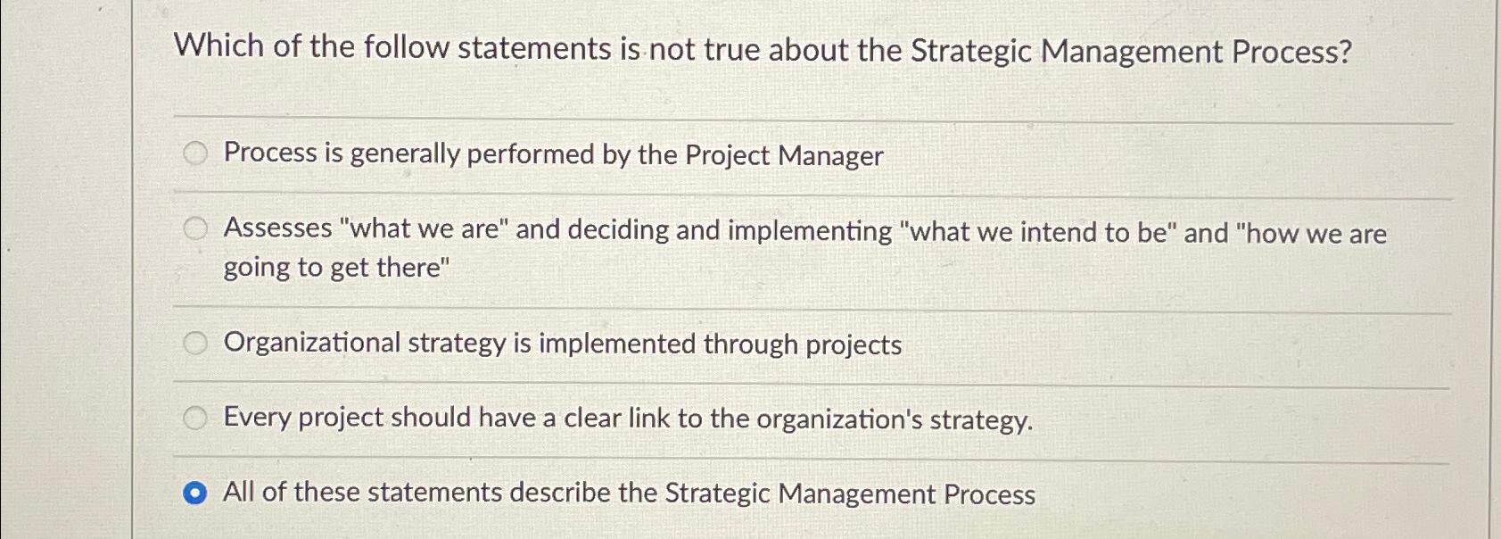 Solved Which of the follow statements is not true about the | Chegg.com
