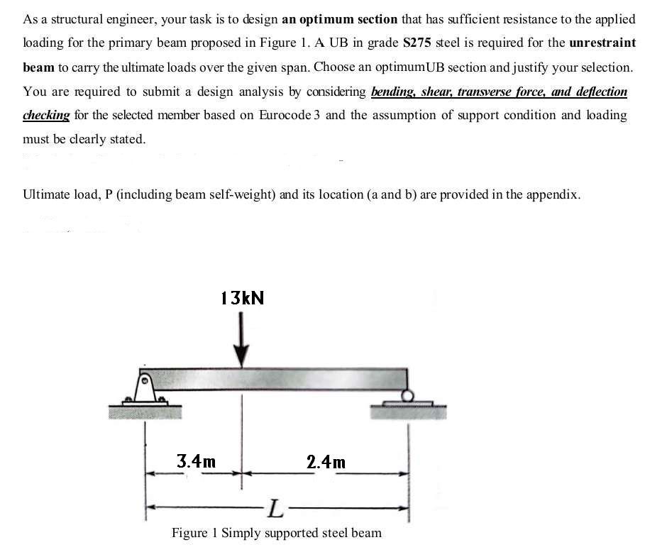 Solved help As a structural engineer, your task is to design | Chegg.com
