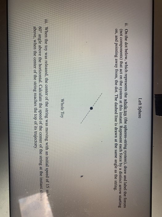 Solved A toy consists of two identical solid spheres | Chegg.com