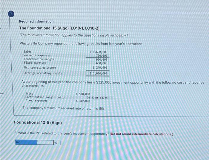 Solved Soved Foundational 15 ! Required information The | Chegg.com