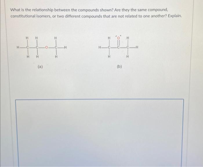Solved What is the relationship between the compounds shown? | Chegg.com