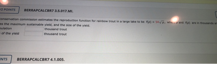 Solved 2 POINTS BERRAPCALCBR7 3.5.017.MI. ) -54D. Whep and | Chegg.com