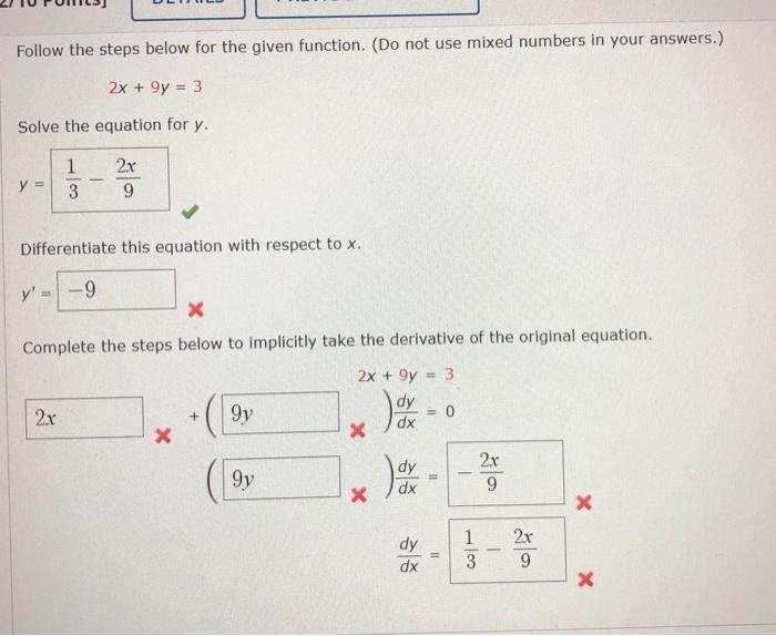 Solved Follow the steps below for the given function. (Do | Chegg.com