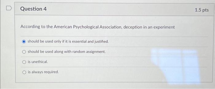 Solved Question 4 According to the American Psychological | Chegg.com