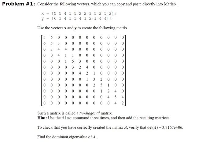 x=[554152235252];y=[63413412144]; Use the vectors x | Chegg.com