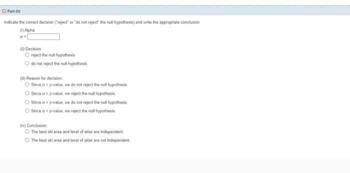 Solved State the ral mopothesis Sel area be deperset en the | Chegg.com