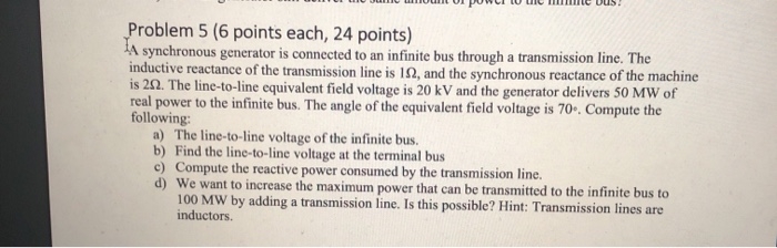 Solved Problem 5 (6 points each, 24 points) IA synchronous | Chegg.com