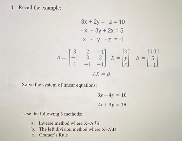 Solved 4. Recall the example: | Chegg.com