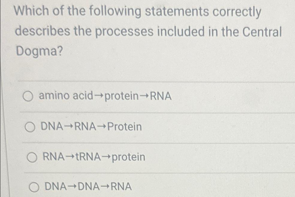 Solved Which of the following statements correctly describes | Chegg.com