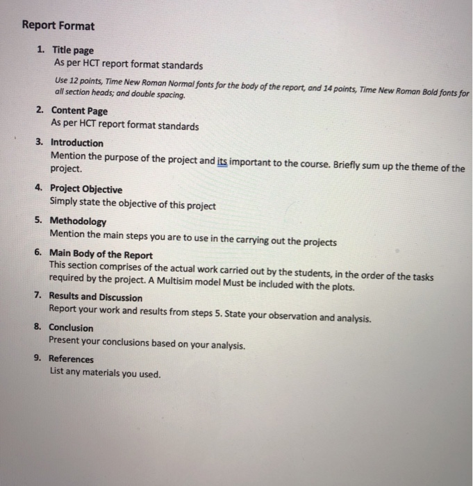 Electronics ELE 2403 Project (2) Voltage amplifier | Chegg.com