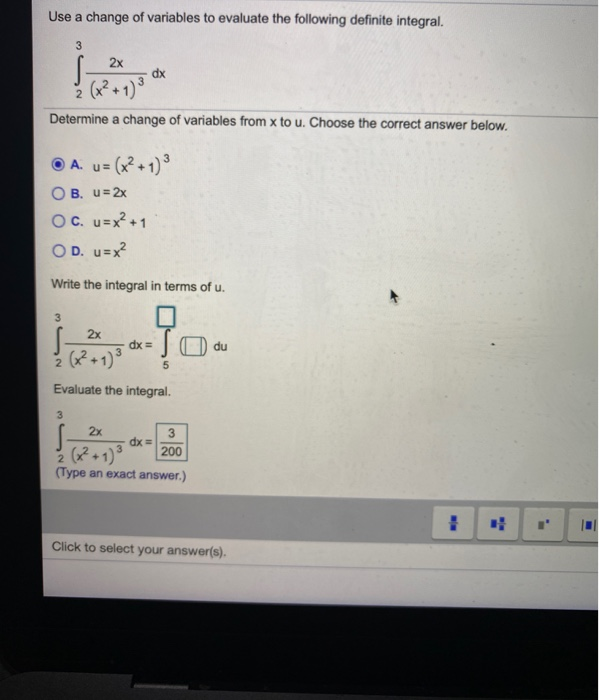 Solved Use a change of variables to evaluate the following | Chegg.com