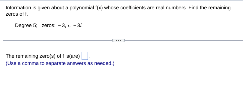 Solved Information is given about a polynomial f(x) ﻿whose | Chegg.com