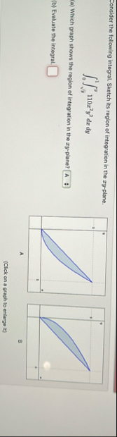 Solved Consider the following integral. Sketch its region of | Chegg.com