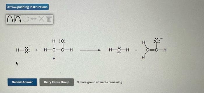 Solved 9 more group attempts remainingDraw curved arrows | Chegg.com