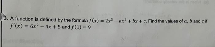 Solved 3. A function is defined by the formula | Chegg.com