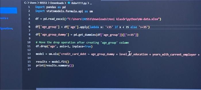 Solved i get this error for the code you've send can you | Chegg.com
