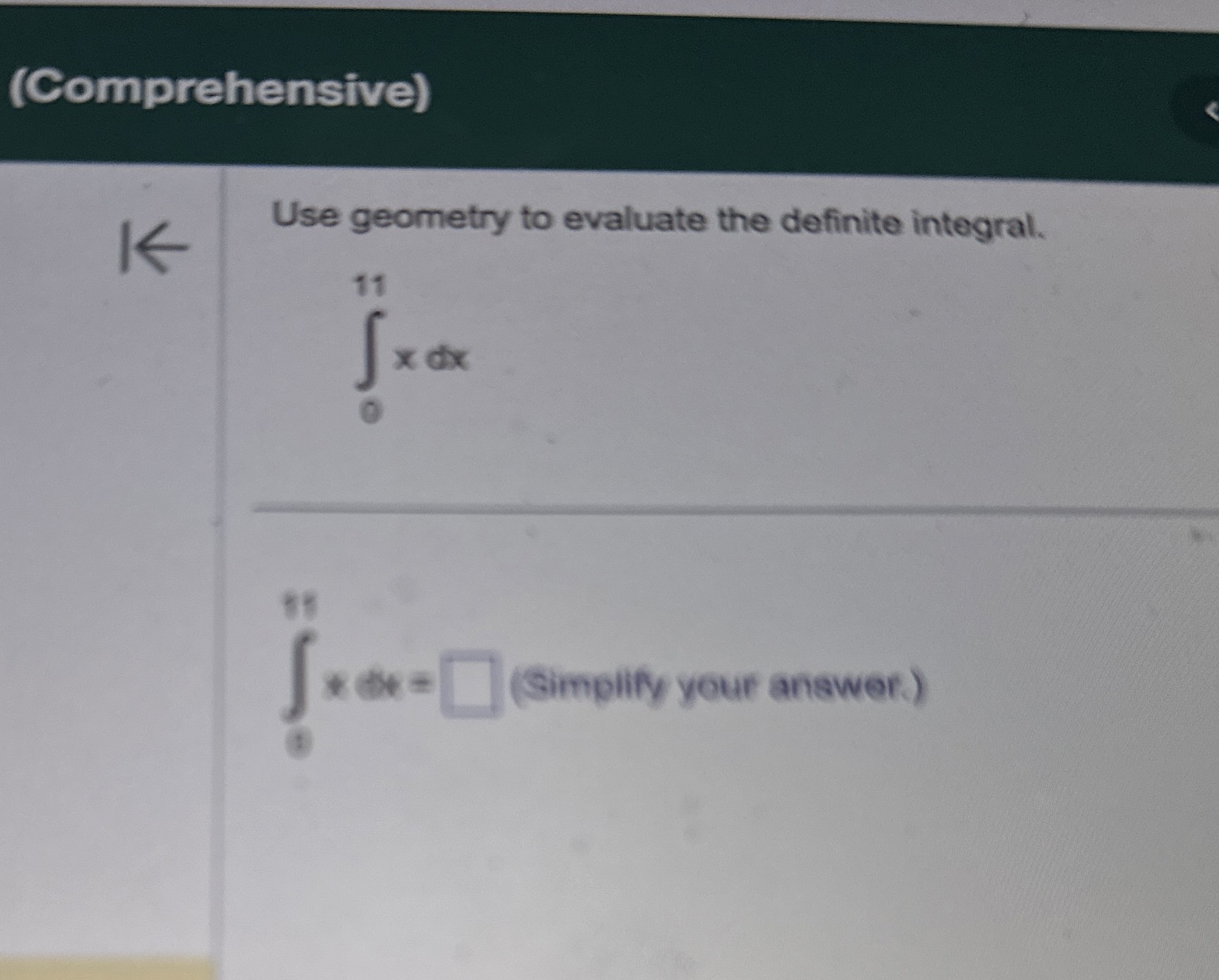 Solved (Comprehensive)Use geometry to evaluate the definite | Chegg.com