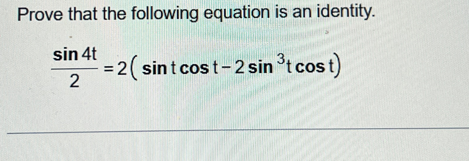 Solved Prove that the following equation is an | Chegg.com