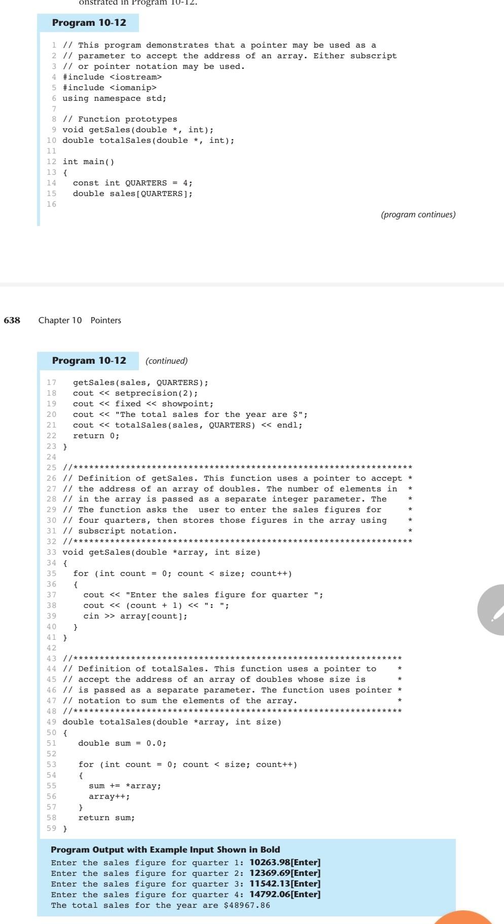 Solved 3.1 Task One: Program 10-12 (Page 637-638). (40 | Chegg.com