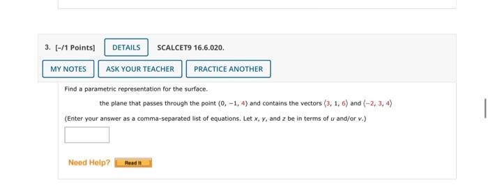 Solved Find a parametric representation for the surface. the | Chegg.com