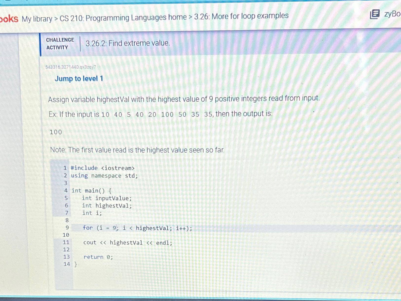 Solved ooks My library > CS 210: Programming Languages home | Chegg.com Solved ooks My library > CS 210: Programming Languages home | Chegg.com