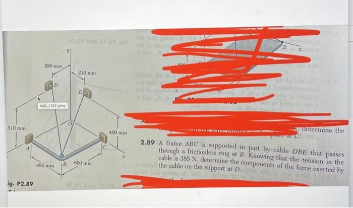 Solved 510 mm ig. P2.89 280 mm D IMG_1102.jpeg 480 mm 0.59 | Chegg.com