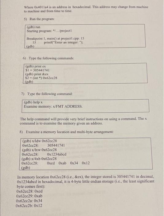 Solved This project helps you to use gdb, the GNU debugger | Chegg.com