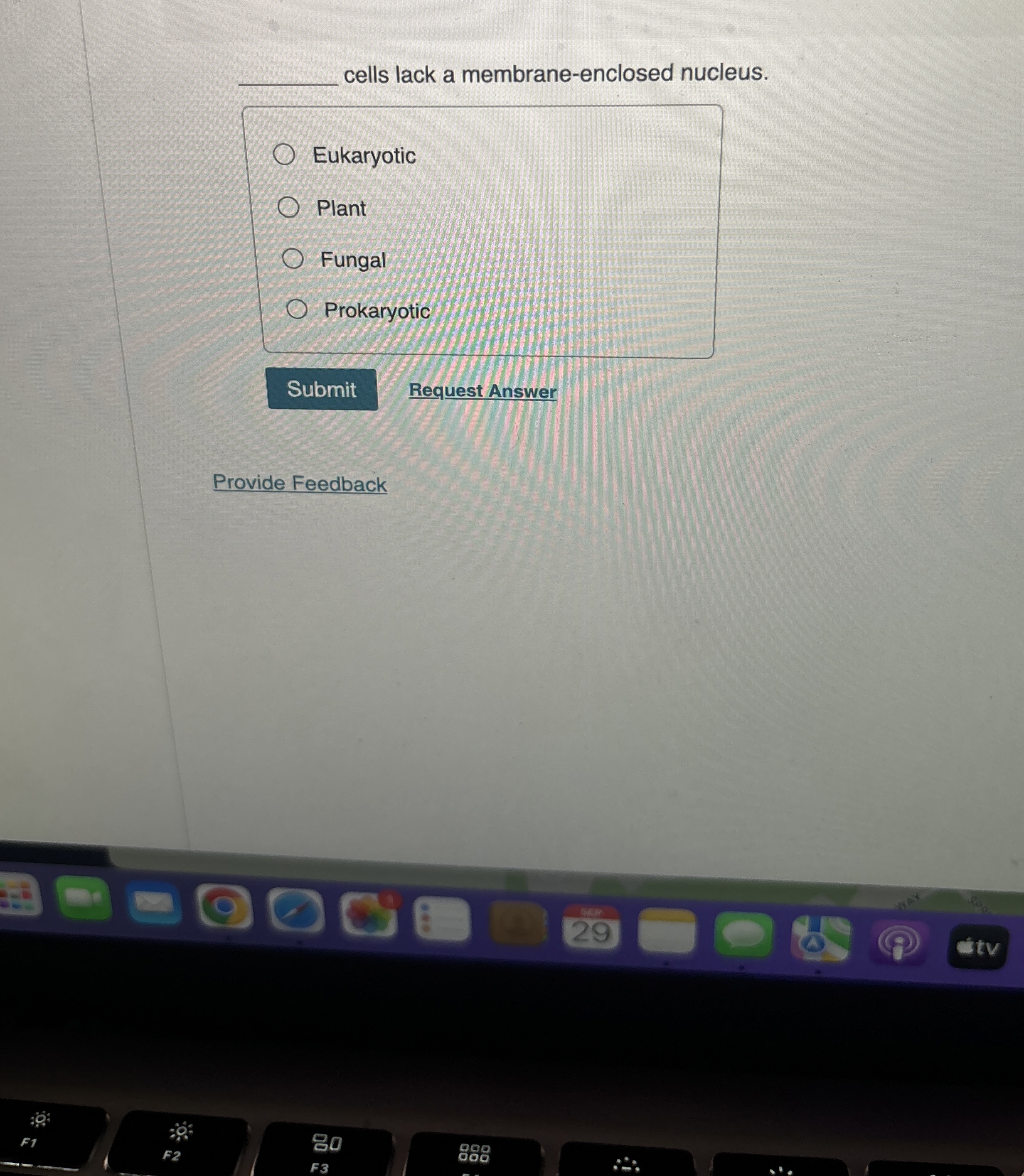 Solved cells lack a membrane-enclosed | Chegg.com