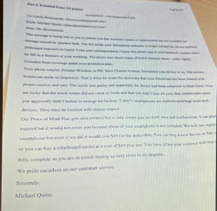 30. Rewrite this poorly written request refusal | Chegg.com