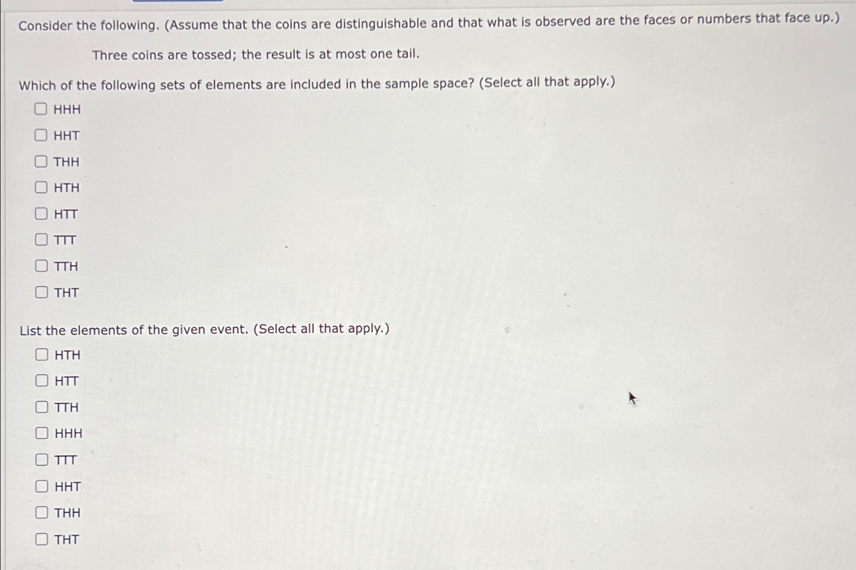 Solved Consider the following. (Assume that the coins are | Chegg.com