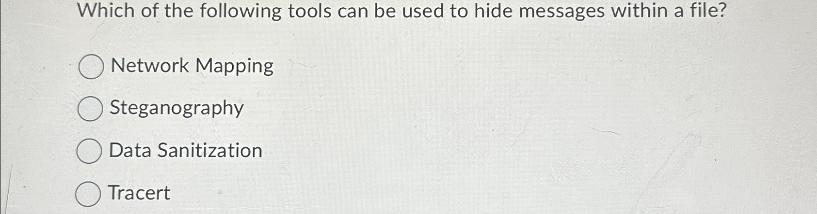 Solved Which of the following tools can be used to hide | Chegg.com