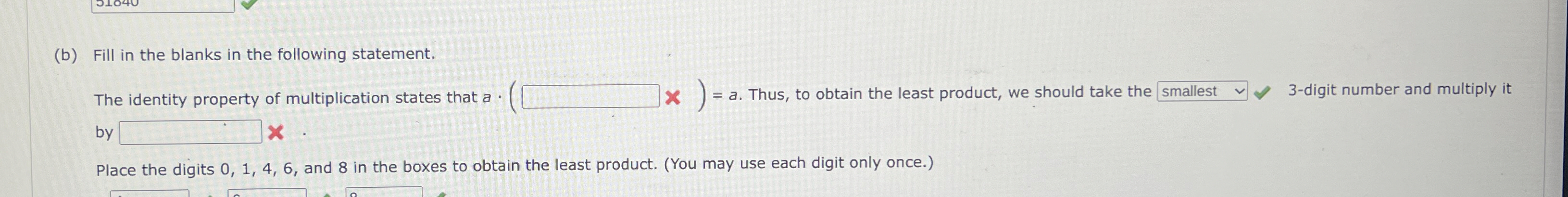 Solved (b) ﻿Fill in the blanks in the following | Chegg.com