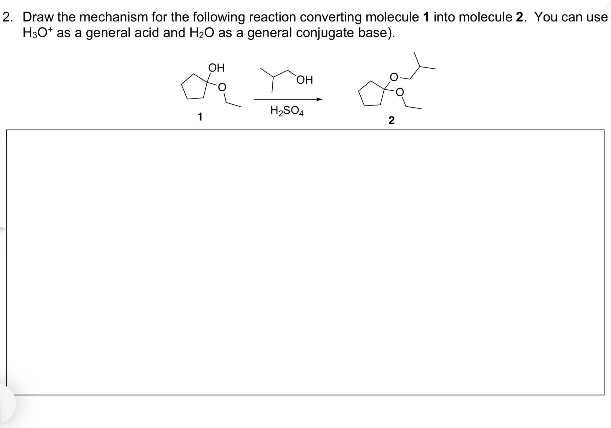 Solved Draw the mechanism for the following reaction | Chegg.com