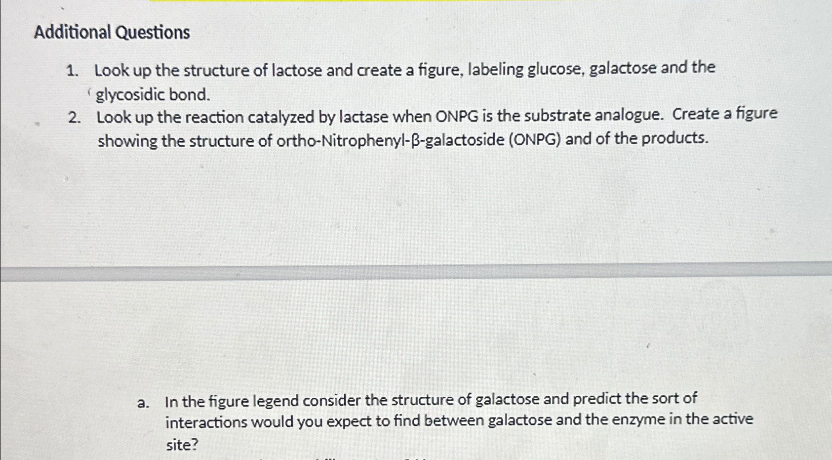 Lactase Structure